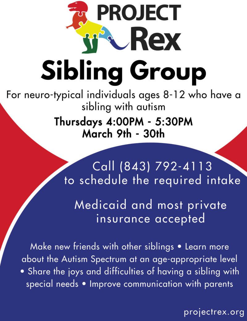 Sibling Support Group Begins March 9th – Project Rex
