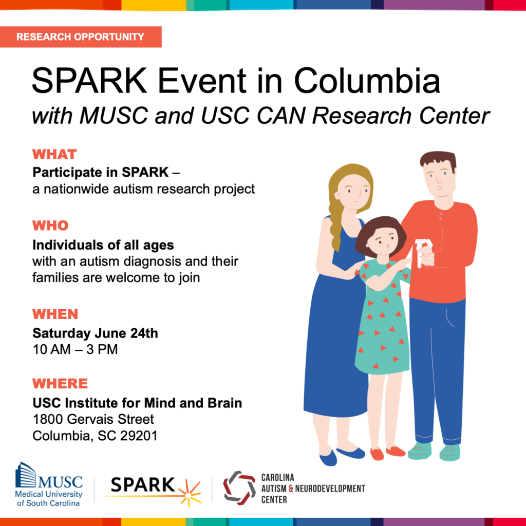 SPARK Autism Research Study Coming to Columbia June 24th – Project Rex