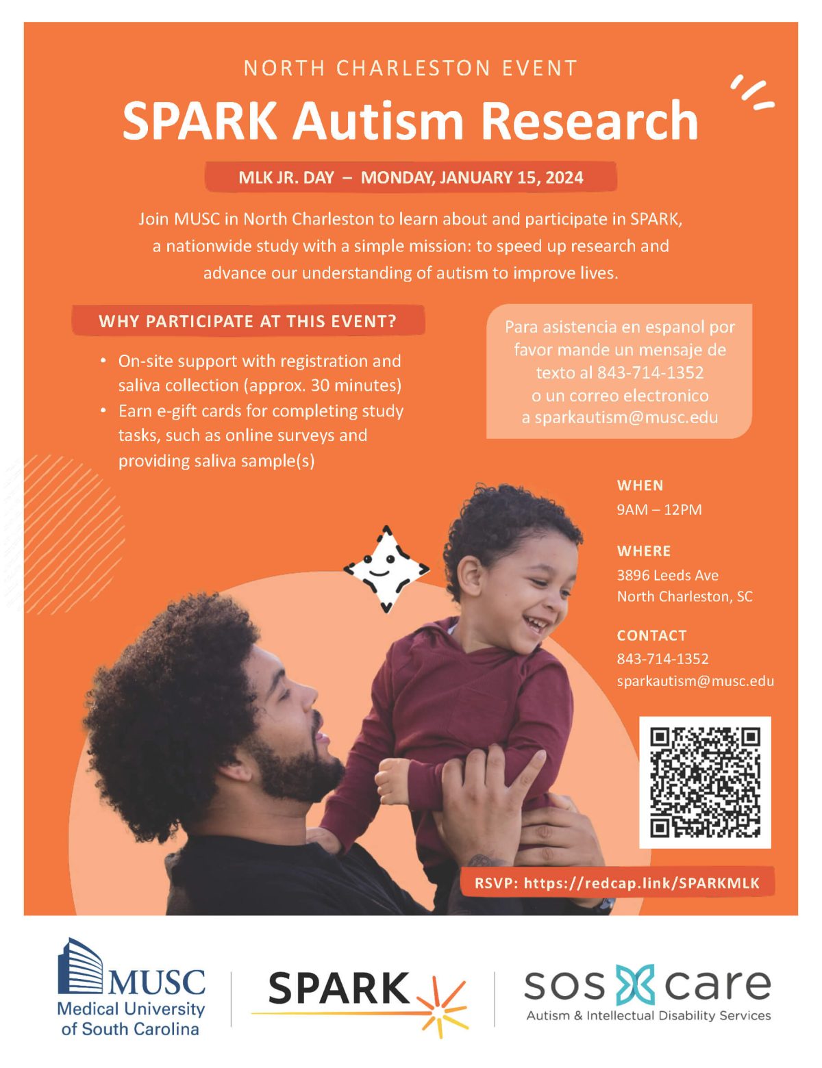 SPARK Autism Research Event in North Charleston January 15th – Project Rex